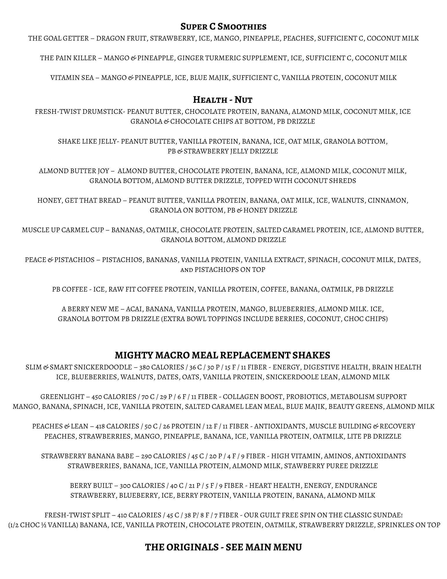 Fresh-twist Menu – Fresh Twist